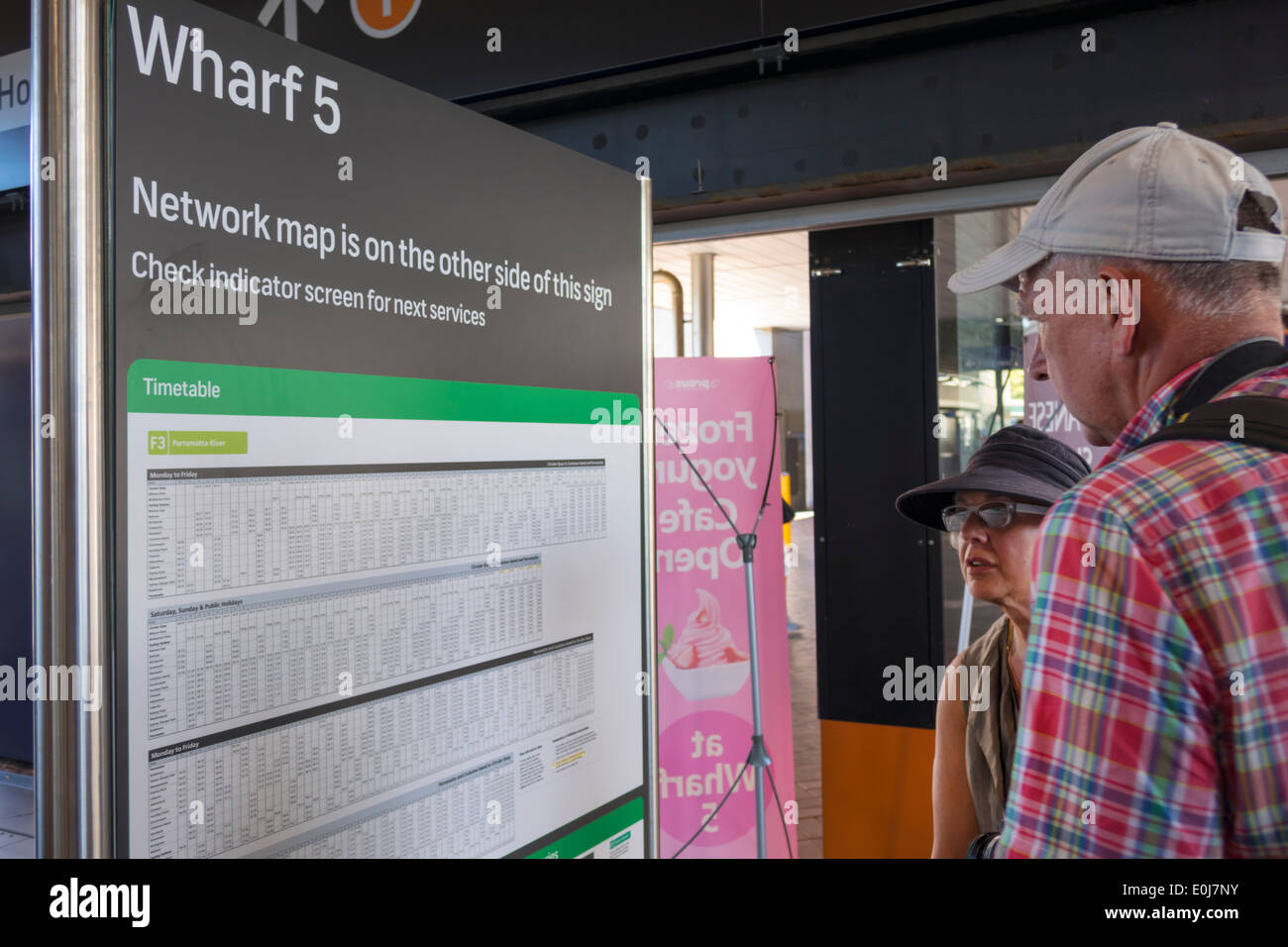 Circular quay timetable hi-res stock photography and images - Alamy