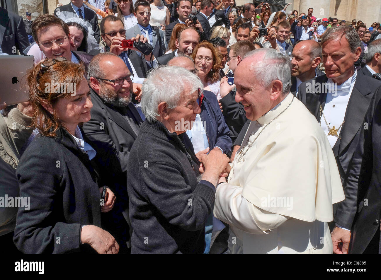 St Peter's Square, The Vatican City. 14th May, 2014. Pope Francis ...