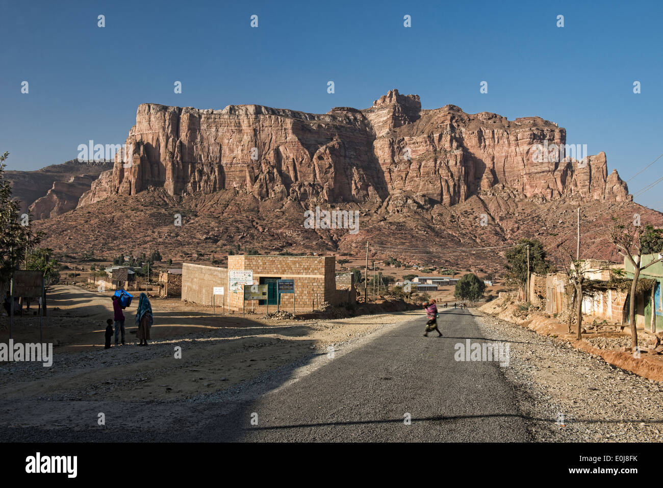Gheralta Mountains and western scenery enroute to Abuna Yemata Guh ...
