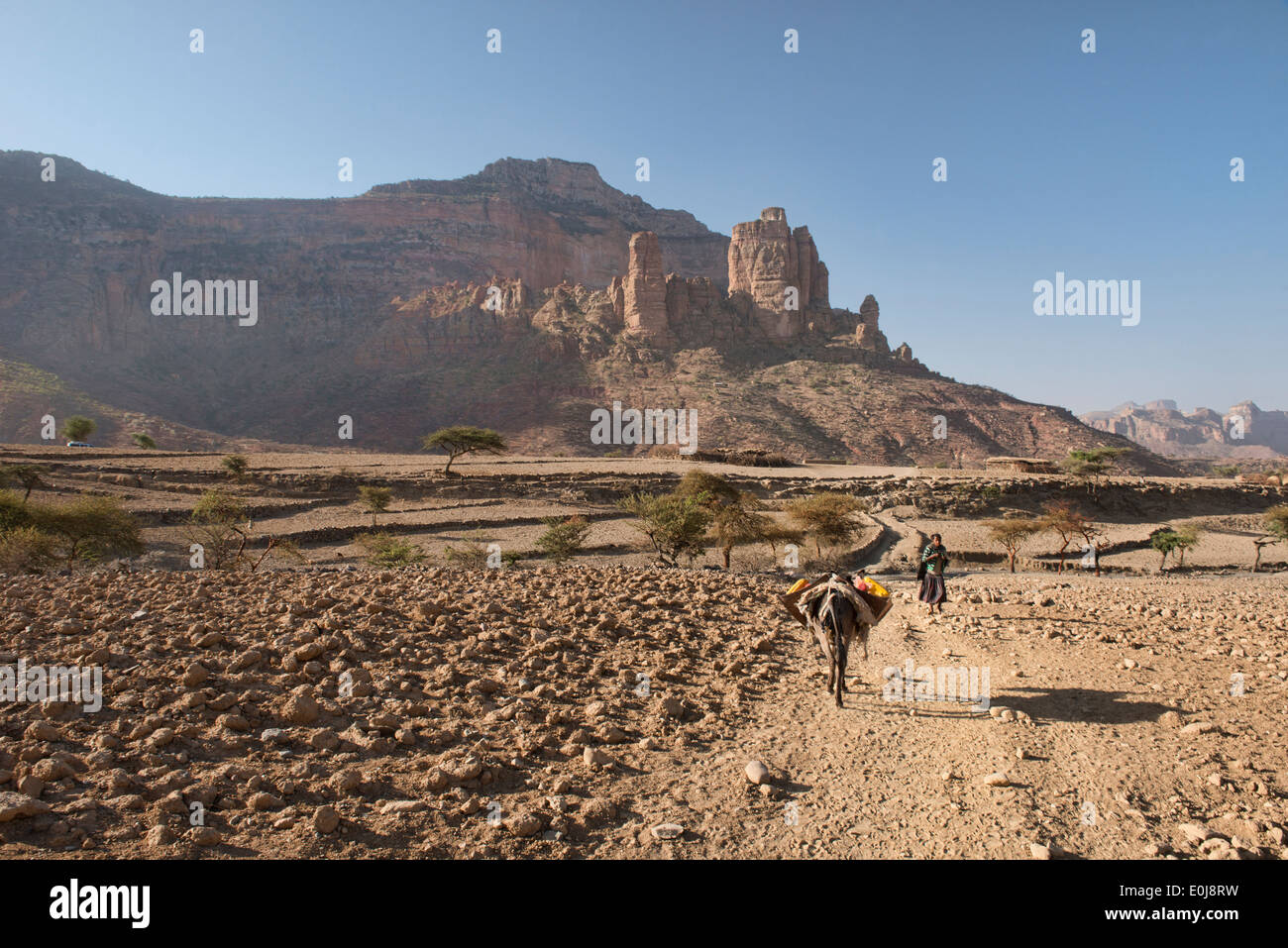 Gheralta Mountains and western scenery enroute to Abuna Yemata Guh ...
