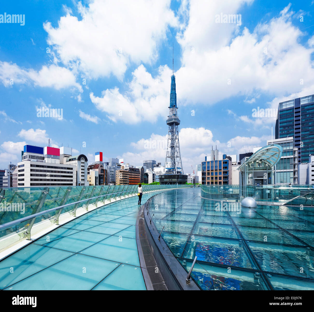 Nagoya landmark, Japan city skyline with Nagoya Tower daytime Stock ...