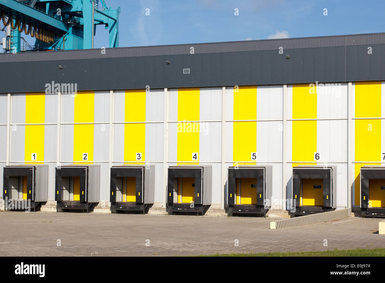 Transport logistics warehouse ramp distribution hi-res stock ...