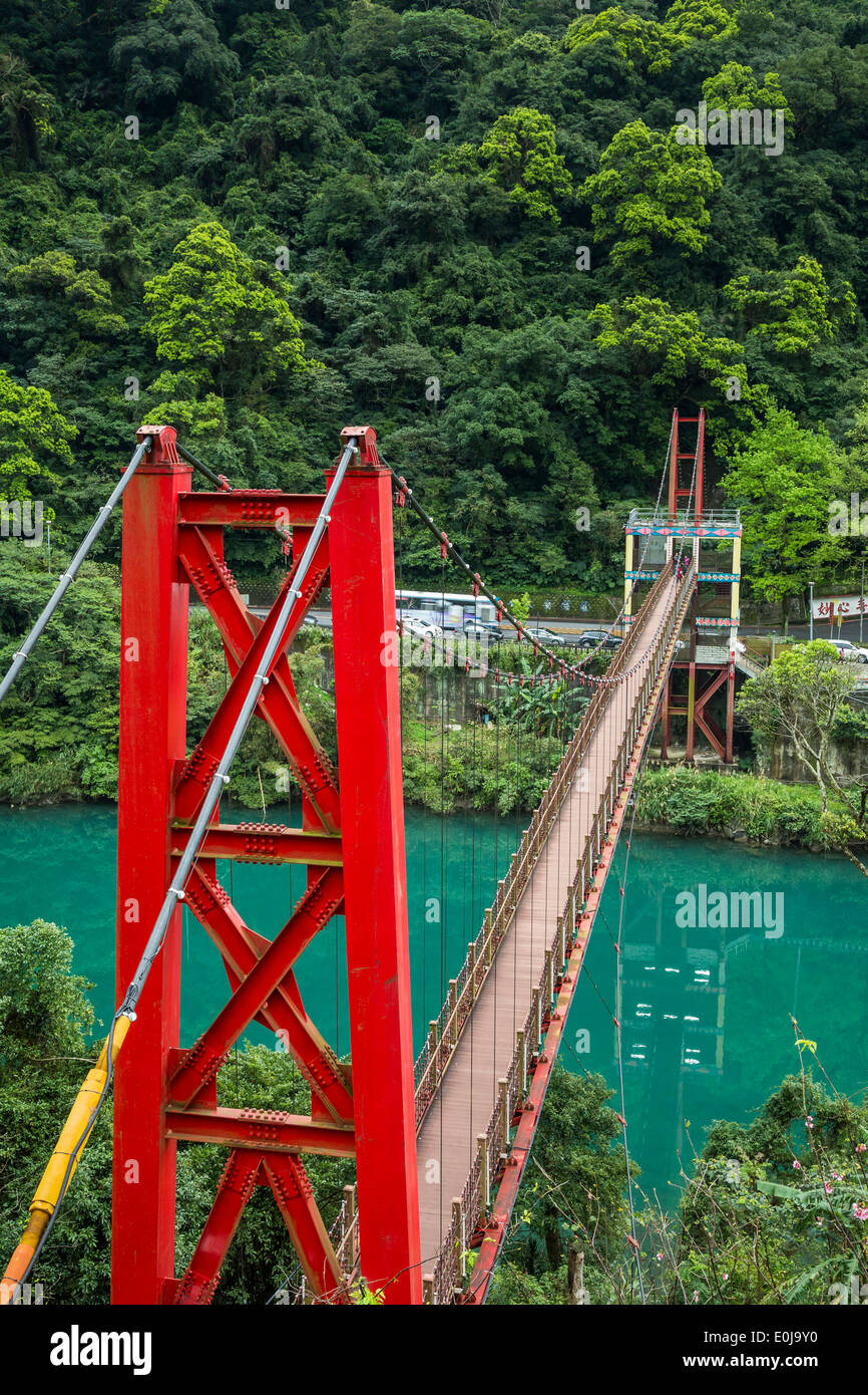 Suspension Bridge in Wulai, Taiwan Stock Photo - Alamy