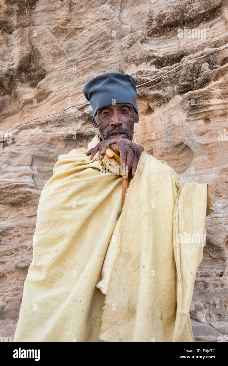 Ethiopian priest rock hewn church hi-res stock photography and images ...