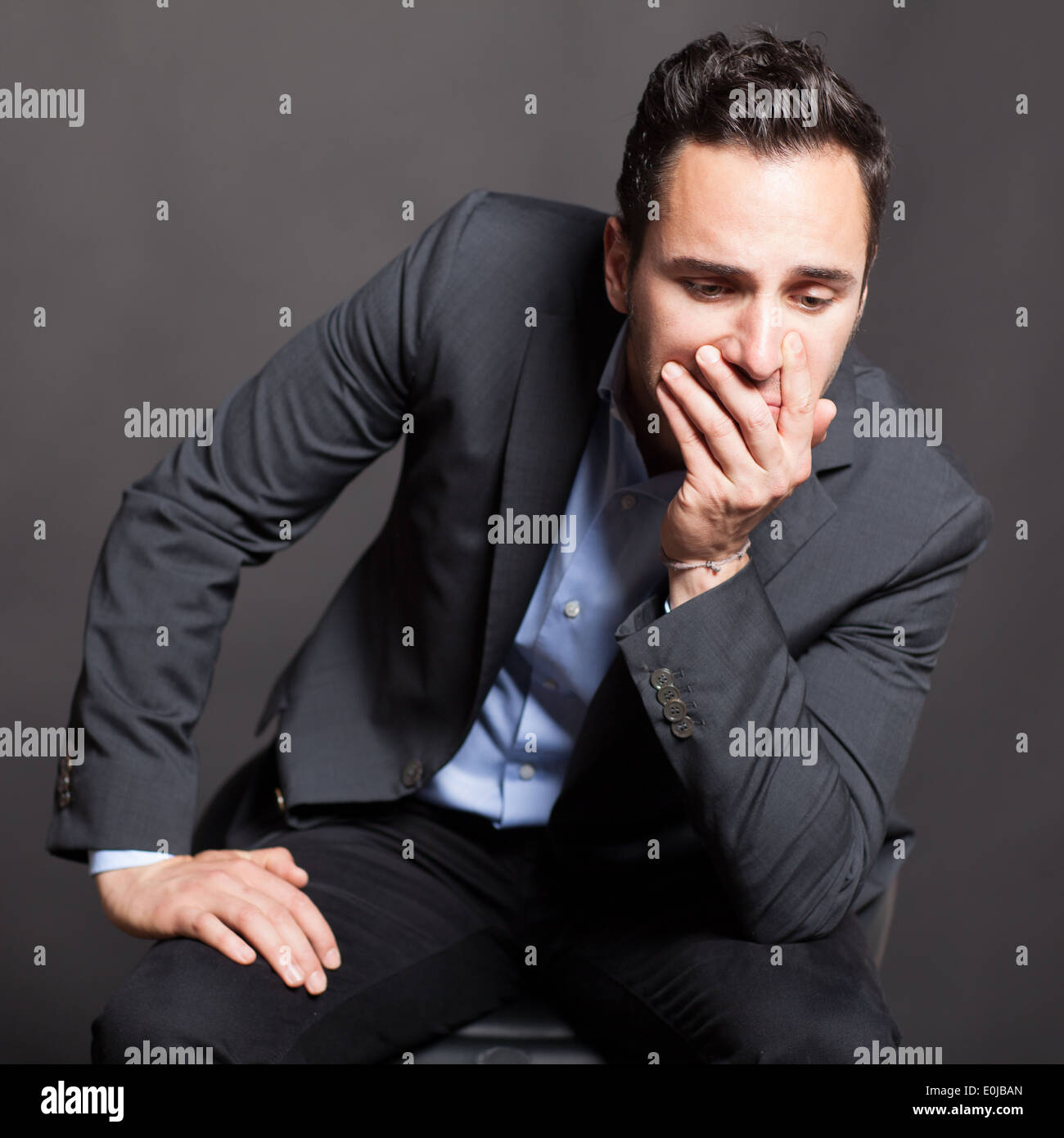 Man with depression Stock Photo - Alamy