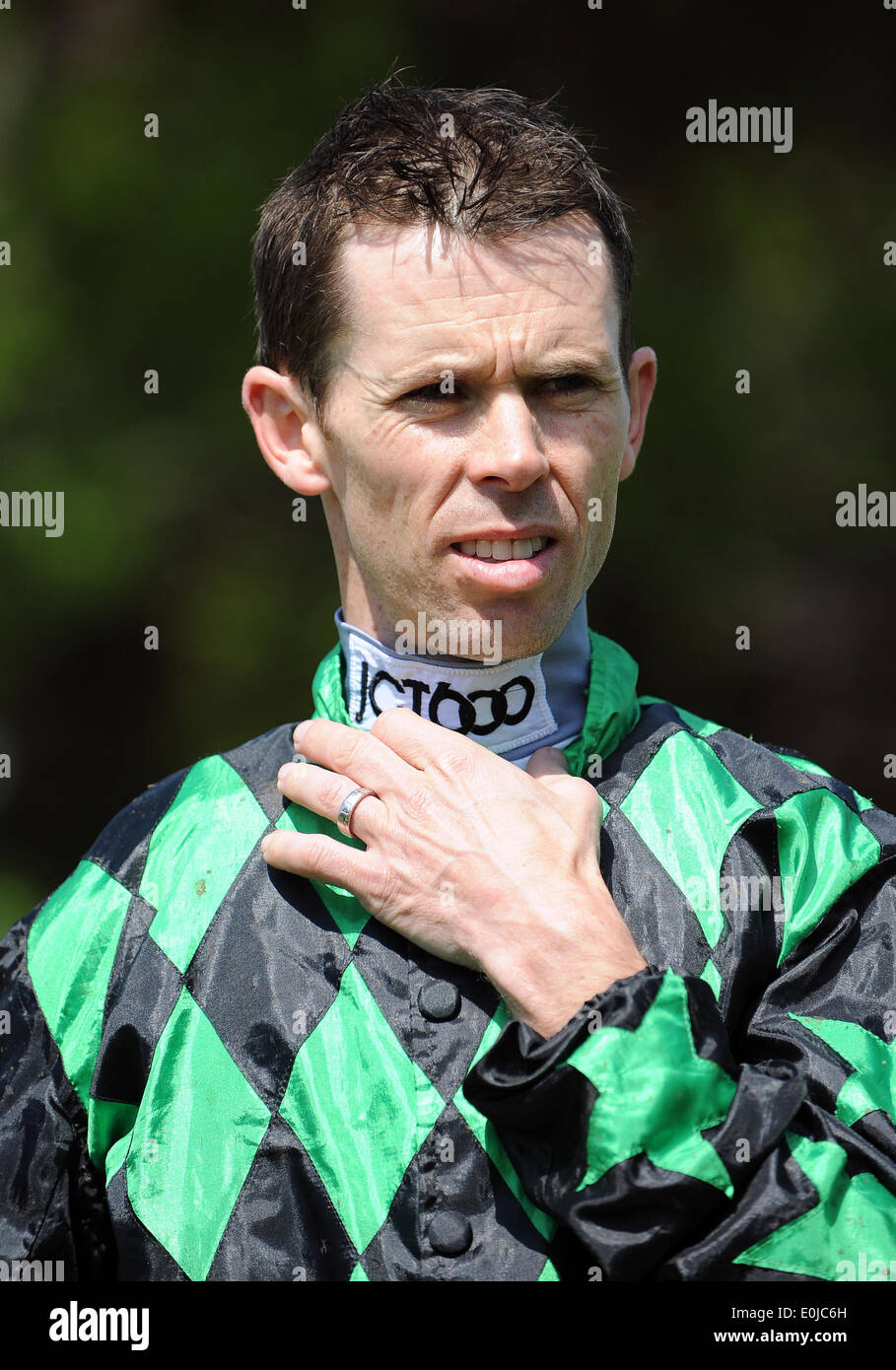 GRAHAM LEE JOCKEY YORK RACECOURSE YORK ENGLAND 14 May 2014 Stock Photo ...