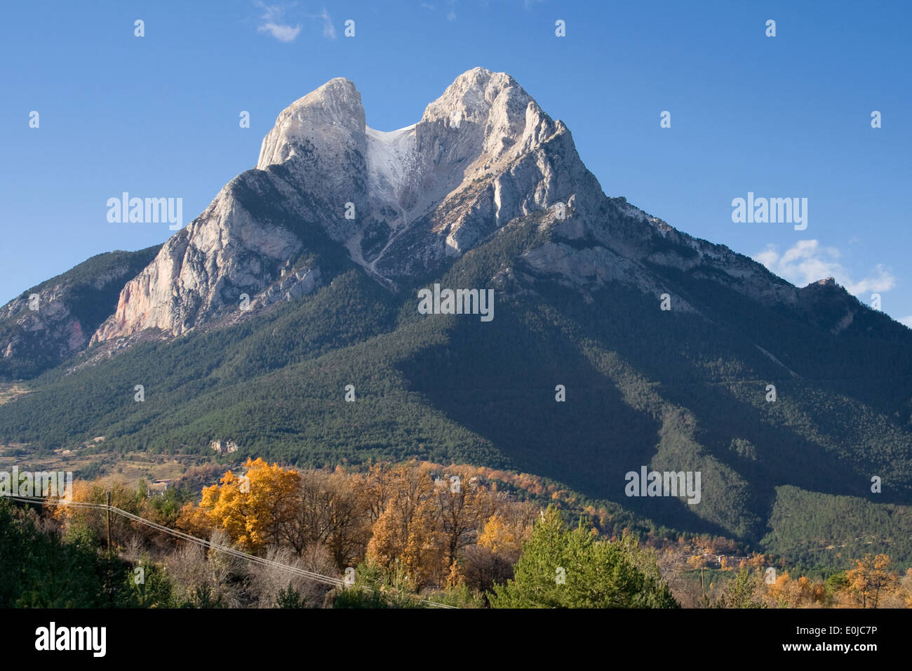 Pedraforca (2497 m) the most famous and emblematic mountain in ...