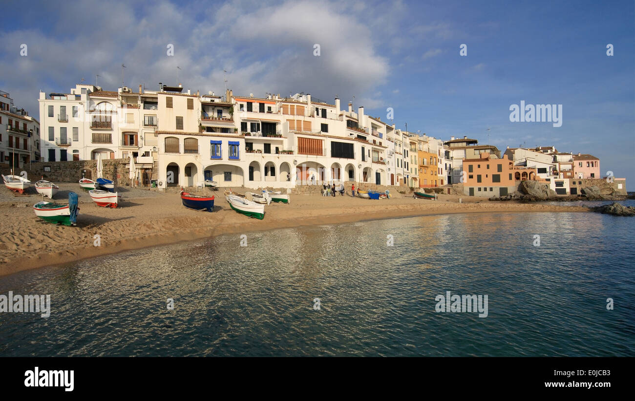 Typical catalan fishing village of Calella de Palafrugell in Costa ...