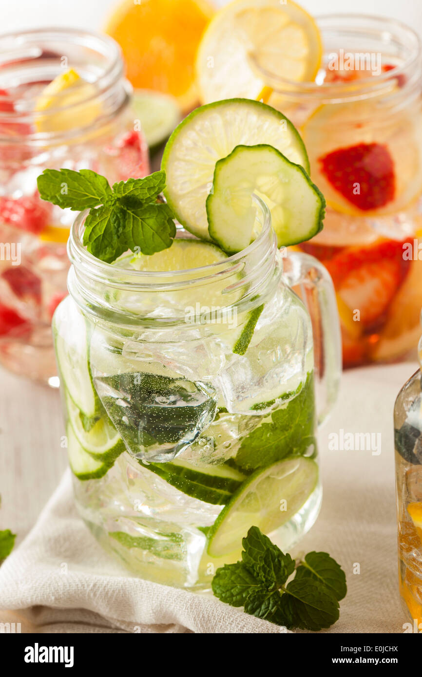 Healthy Spa Water with Fruit on a Background Stock Photo - Alamy