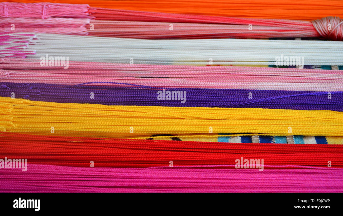 Colorful material in Mexico Stock Photo - Alamy