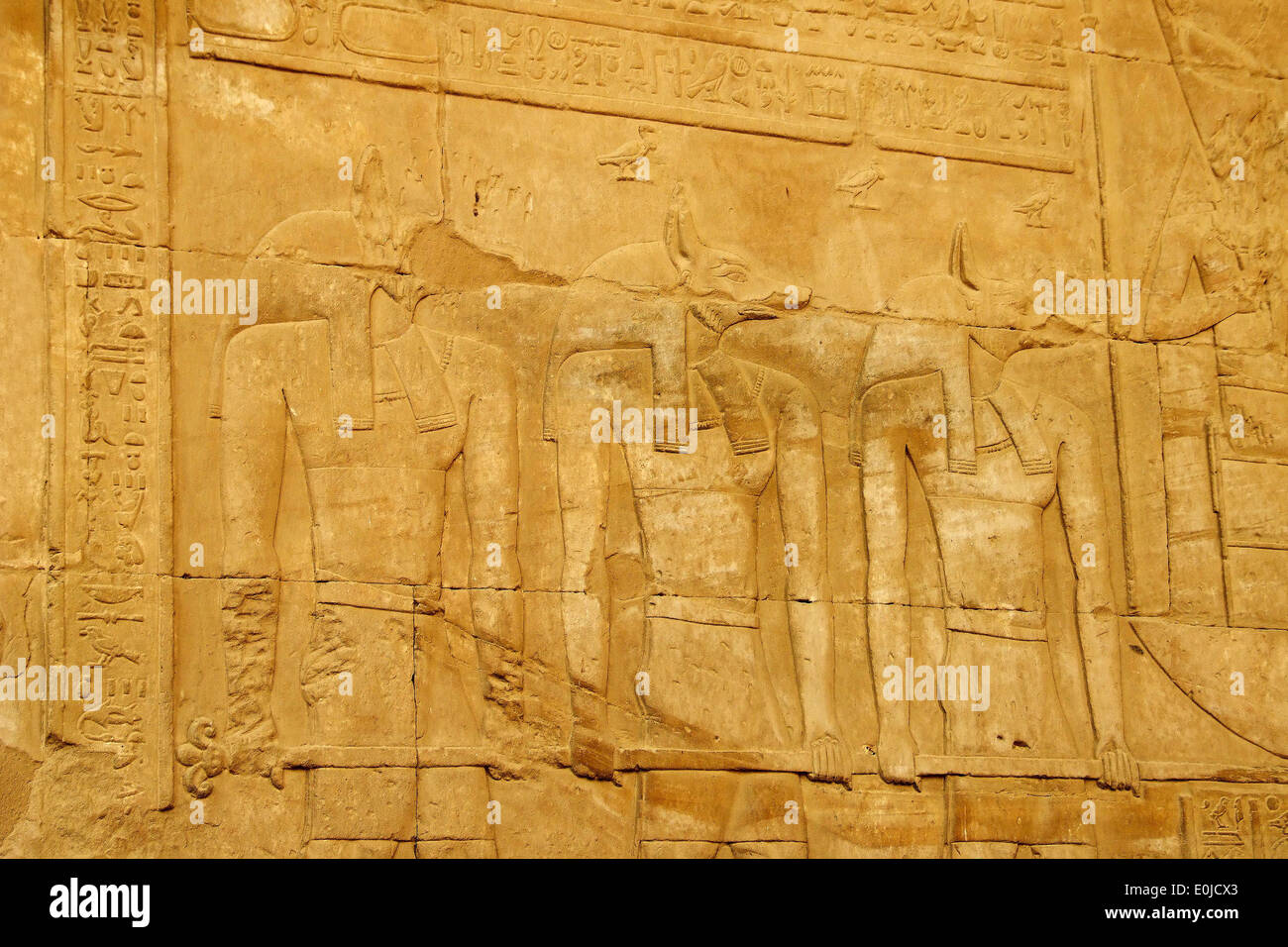 Ancient Egyptian scene and script Stock Photo - Alamy