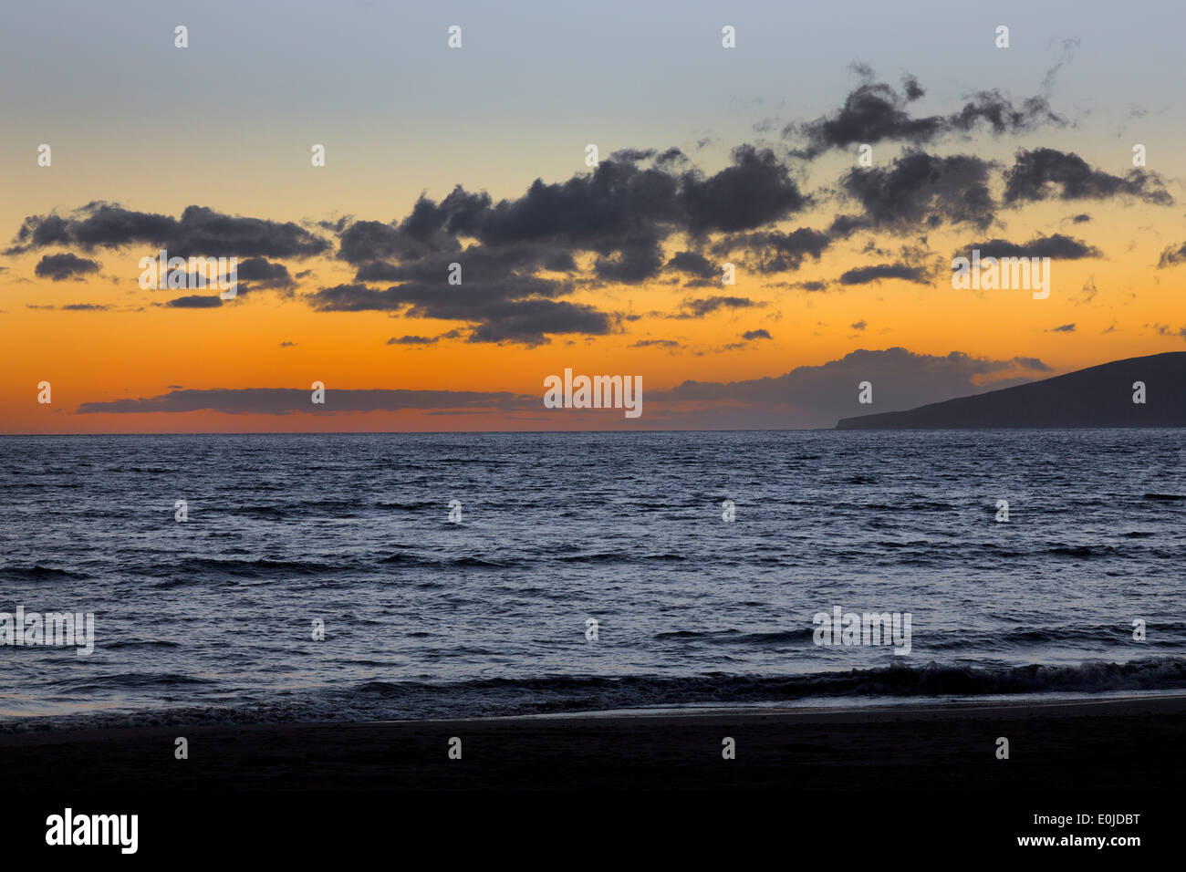 Sunset Maui, Hawaii Stock Photo - Alamy