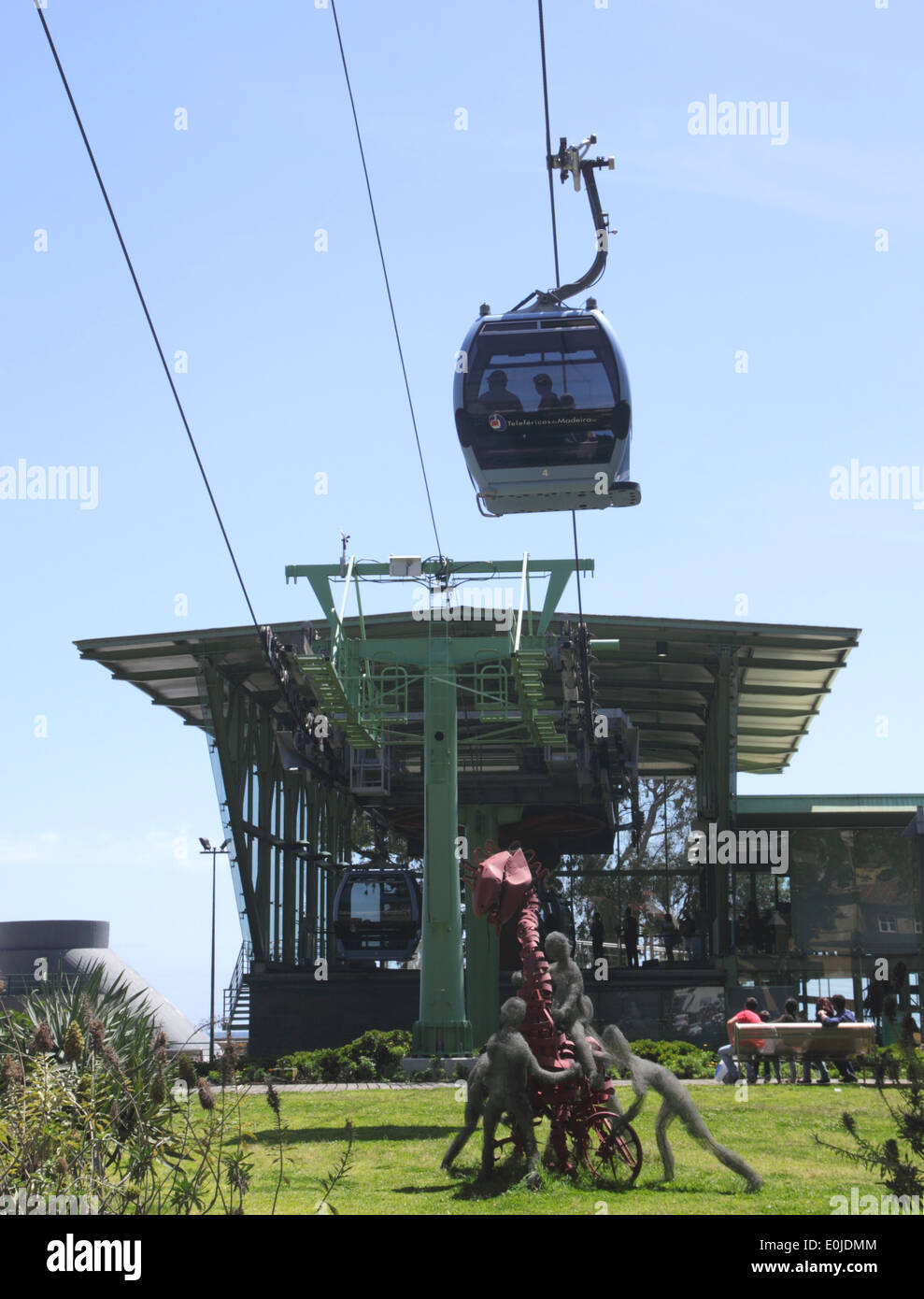 Cable Car Station Old Town Funchal Madeira Stock Photo - Alamy