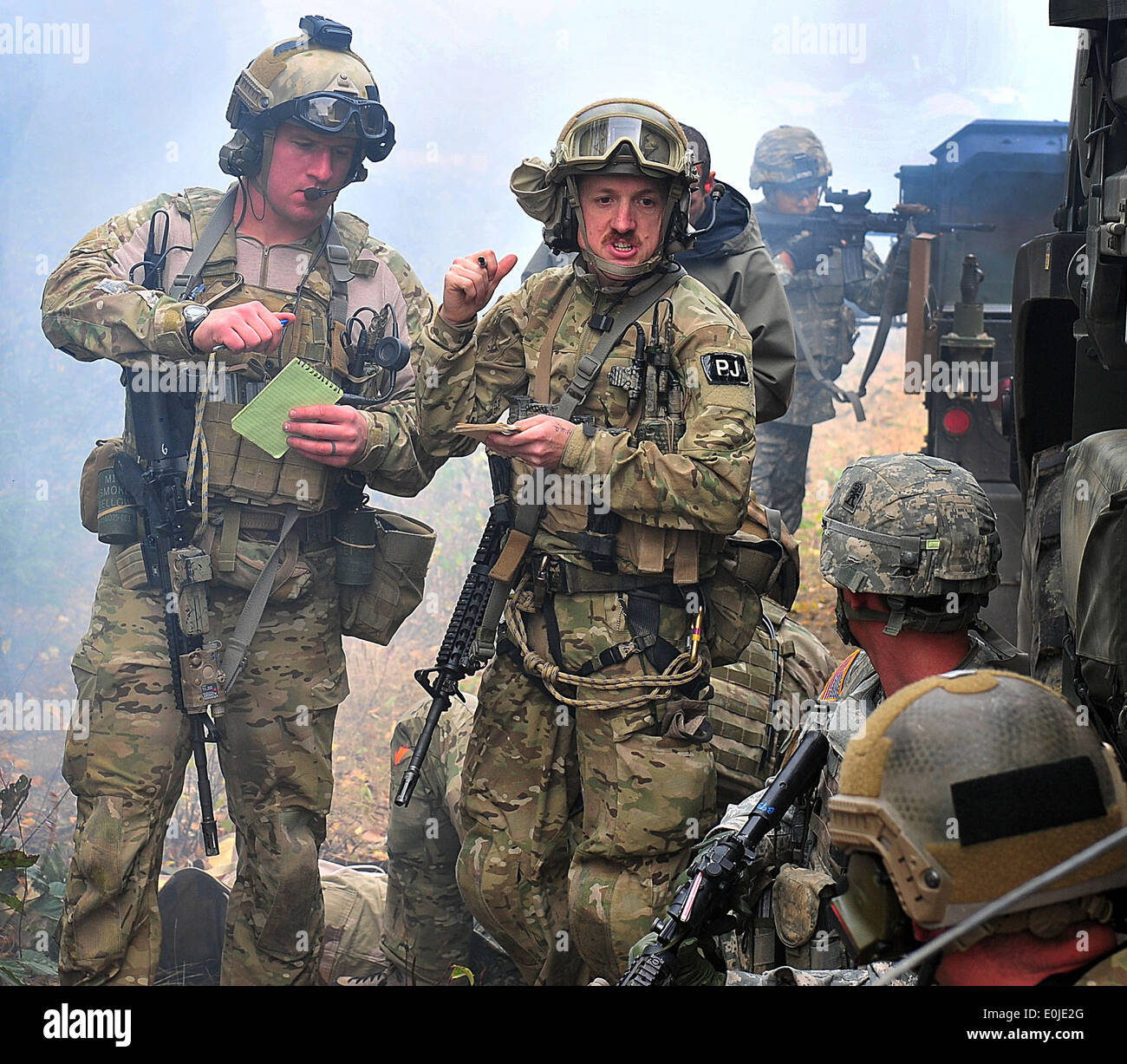 First Lt. Aaron Hunter (left), 212th Rescue Squadron combat rescue ...