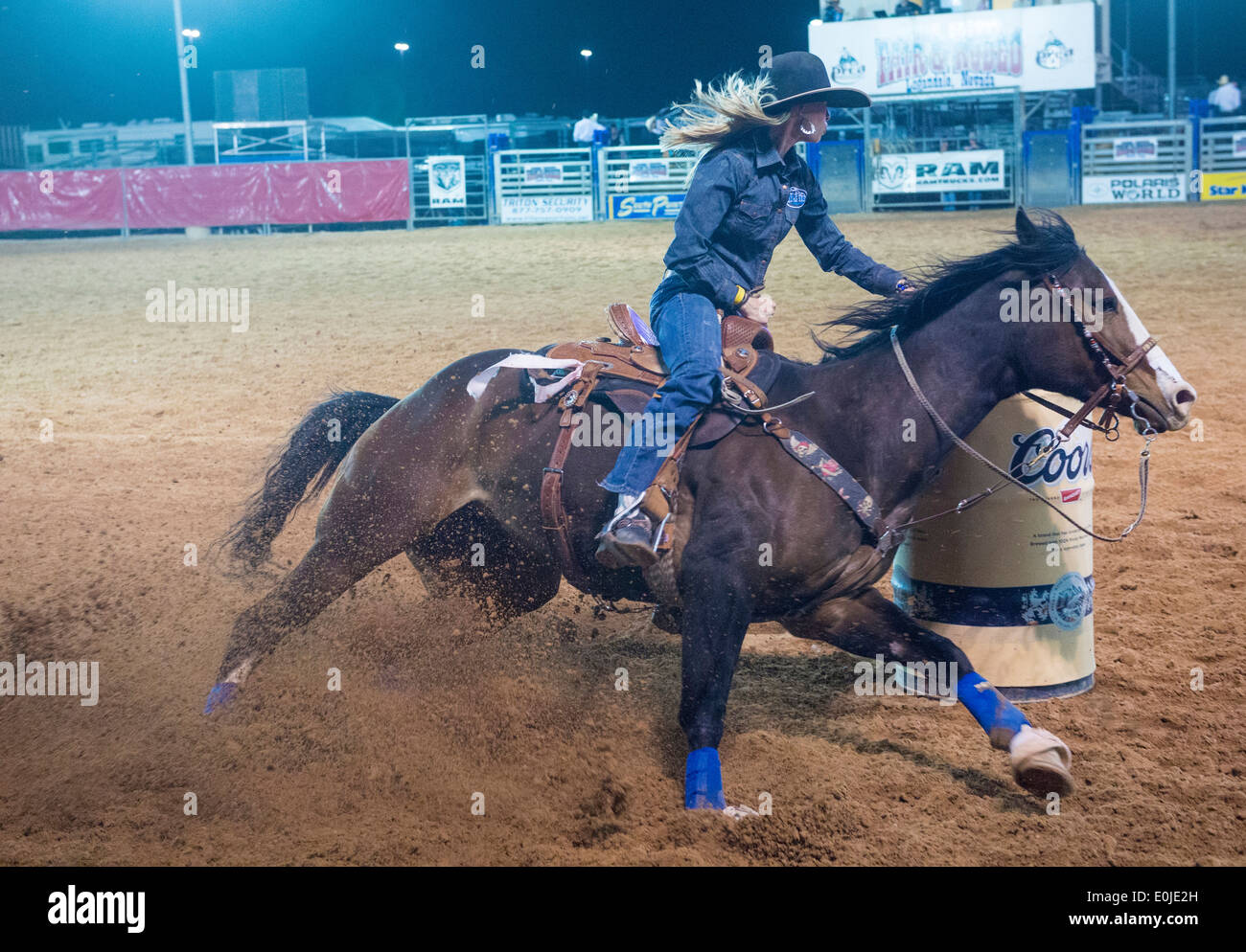 Barrel racing hi-res stock photography and images - Alamy
