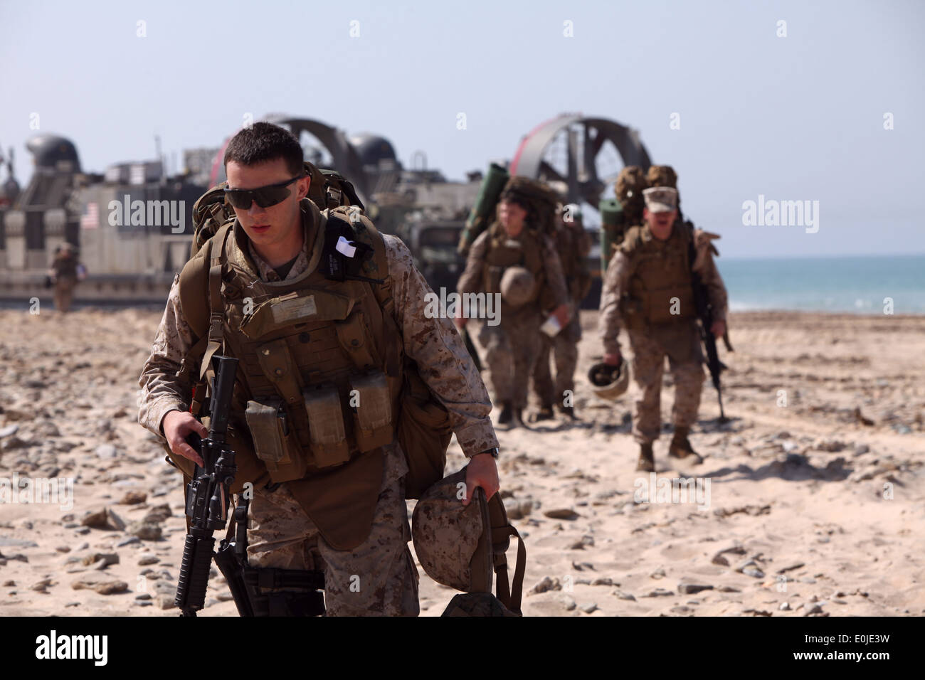 Who are part of ground element of regiment team hi-res stock ...