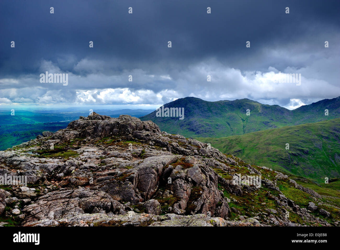 Coniston Fells from Pike of Blisco Stock Photo - Alamy