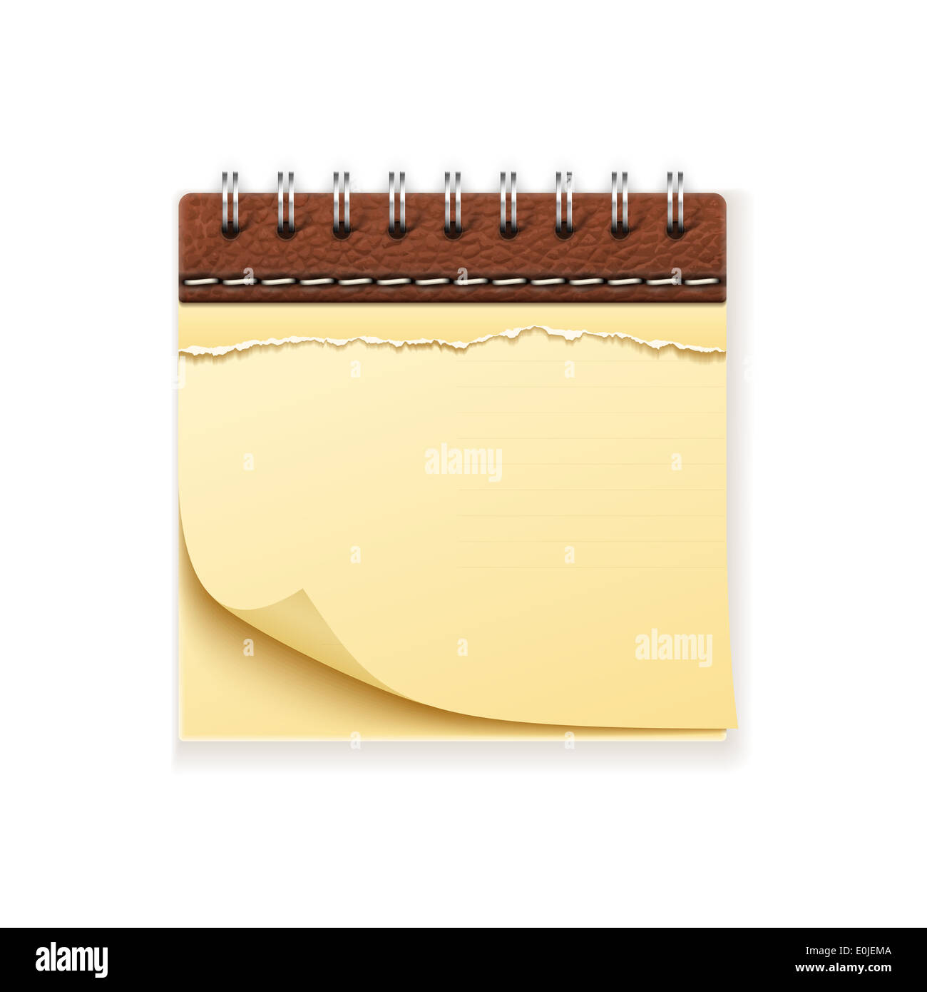 Realistic high detailed illustration of notebook isolated on white ...