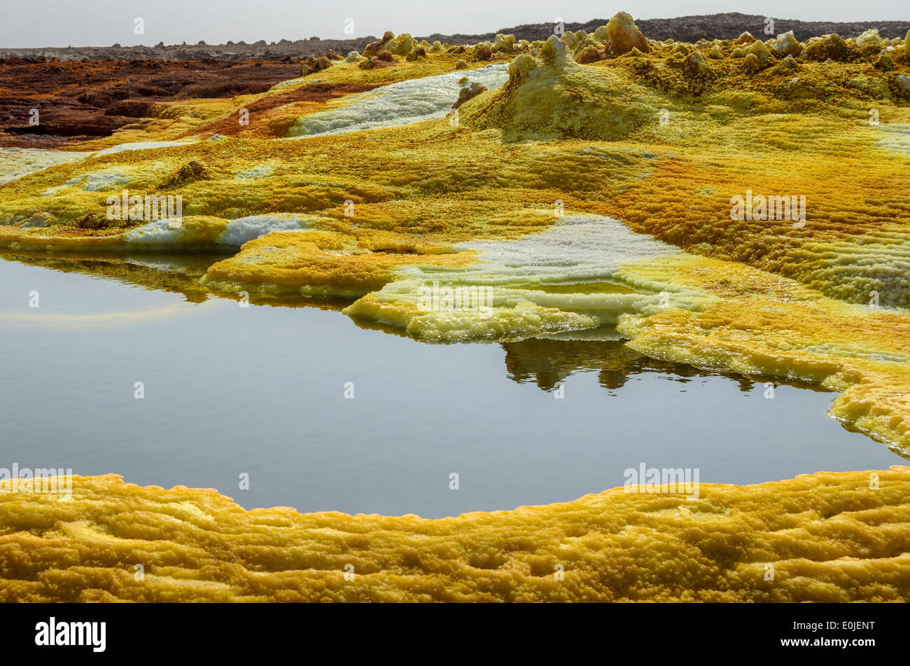 Volcanic Landscape, Dallol, Danakil Desert, Ethiopia, Africa Stock ...