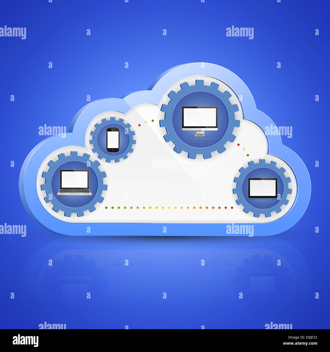 Cloud computing concept on different electronic devices Stock Photo - Alamy