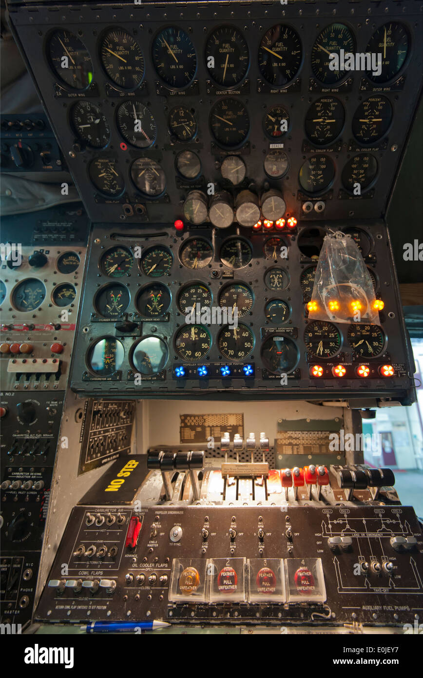 Cockpit Da Constelacao Lockheed Lockheed L 049 Constellation