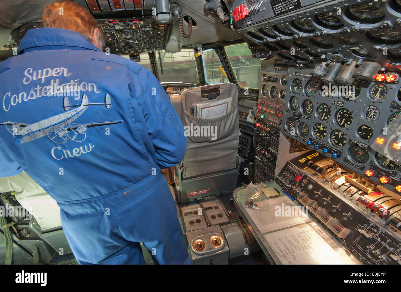 Cockpit Da Constelacao Lockheed Lockheed L 049 Constellation
