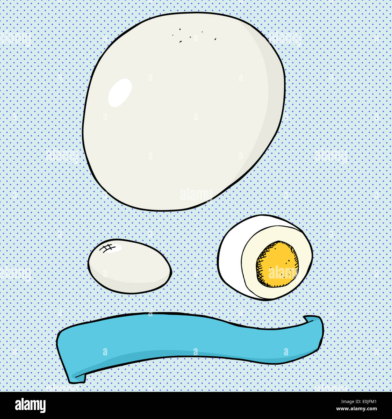 Cartoon hard boiled egg hi-res stock photography and images - Alamy