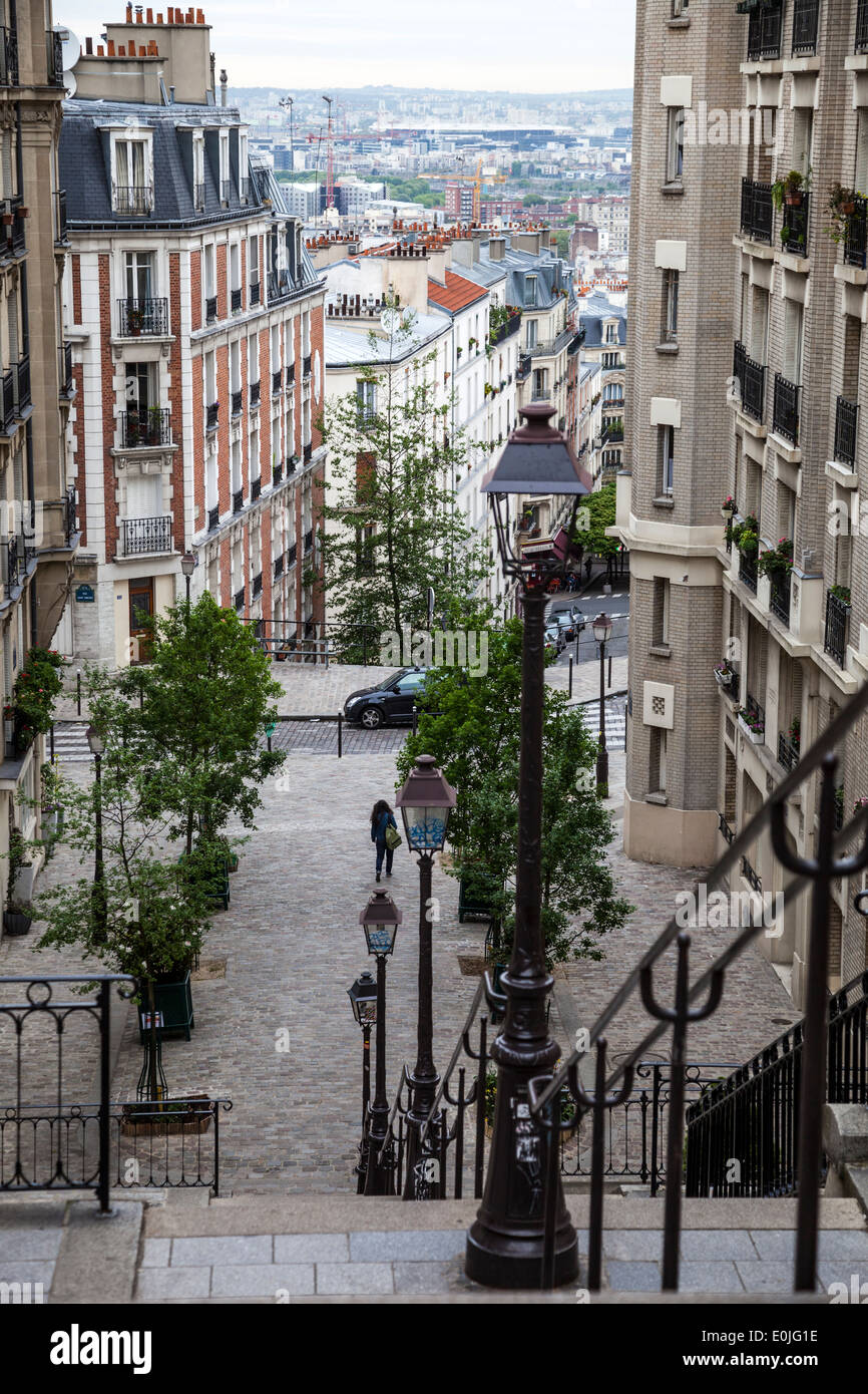 Paris montmarte stairs hi-res stock photography and images - Alamy Paris montmarte stairs hi-res stock photography and images - Alamy