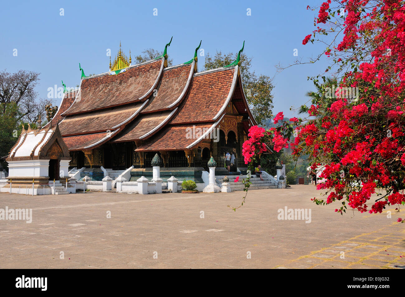 Wat Xieng Thong Pagoda built in the 1500's by King Setthathirath with ...