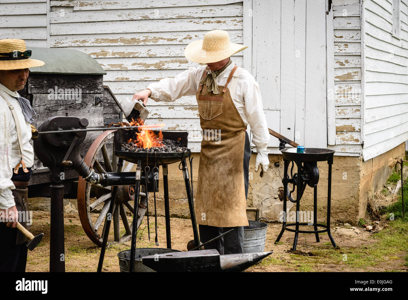 The Village Blacksmith, Fairfax Civil War Day, Historic Blenheim, 3610 ...