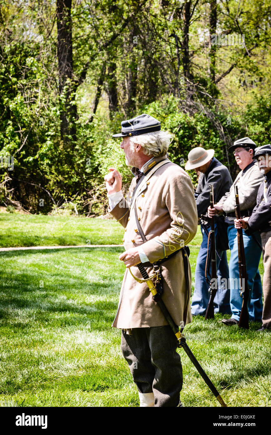17th Virginia Infantry Confederate Rifle Unit, Fairfax Civil War Day ...