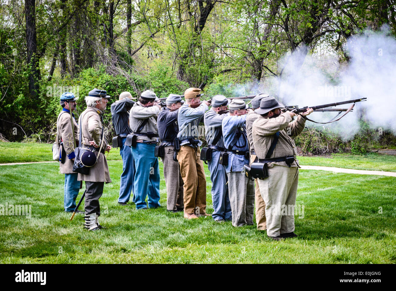 17th Virginia Infantry Confederate Rifle Unit, Fairfax Civil War Day ...