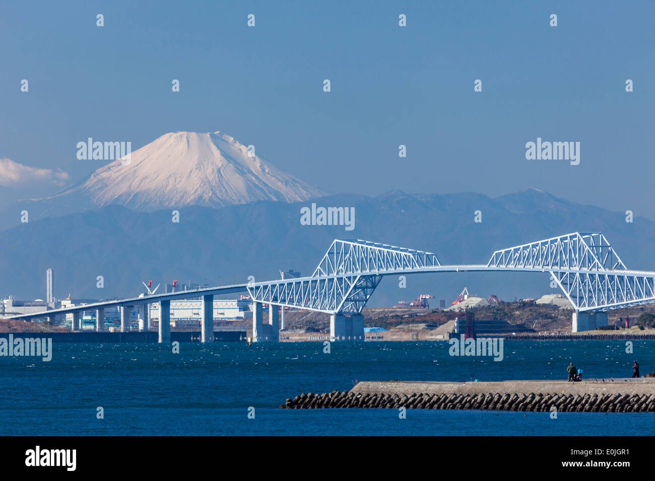 Tokyo Gate Bridge and Mt. Fuji in Japan Stock Photo - Alamy