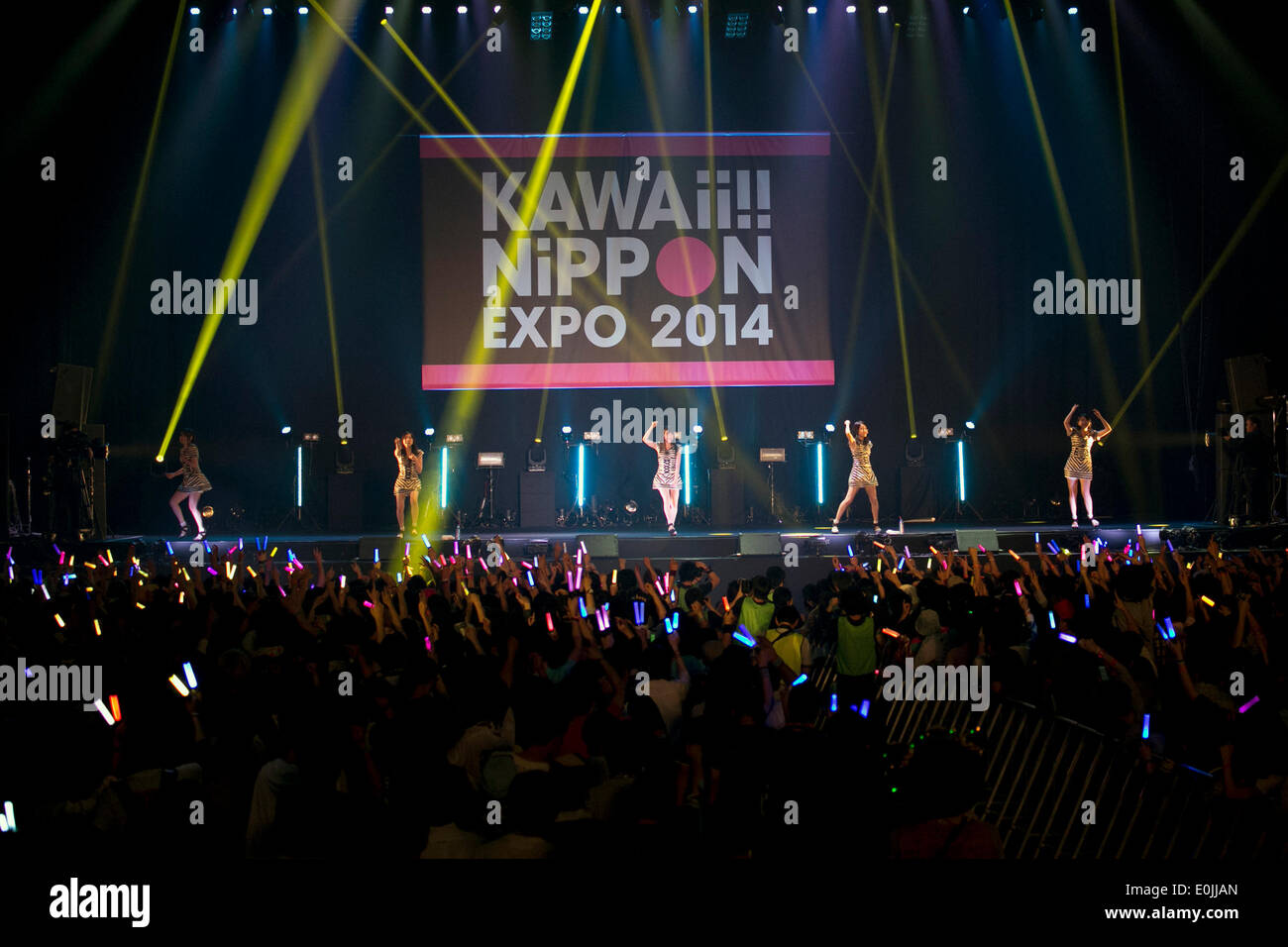 Tokyo, Japan - The idol group 9nine performs at "Kawaii!! Nippon Expo ...