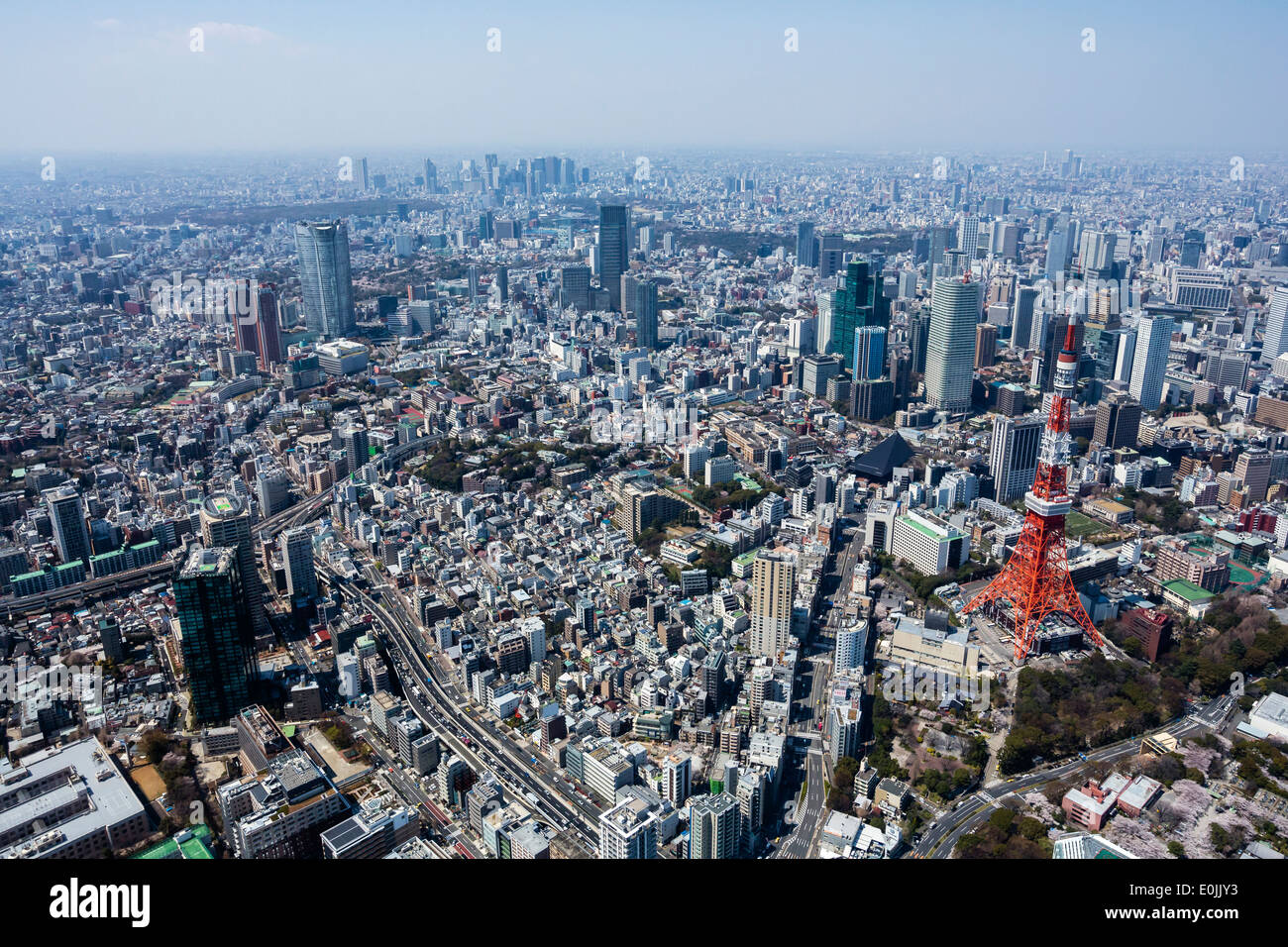 Aerial view of Tokyo Stock Photo - Alamy