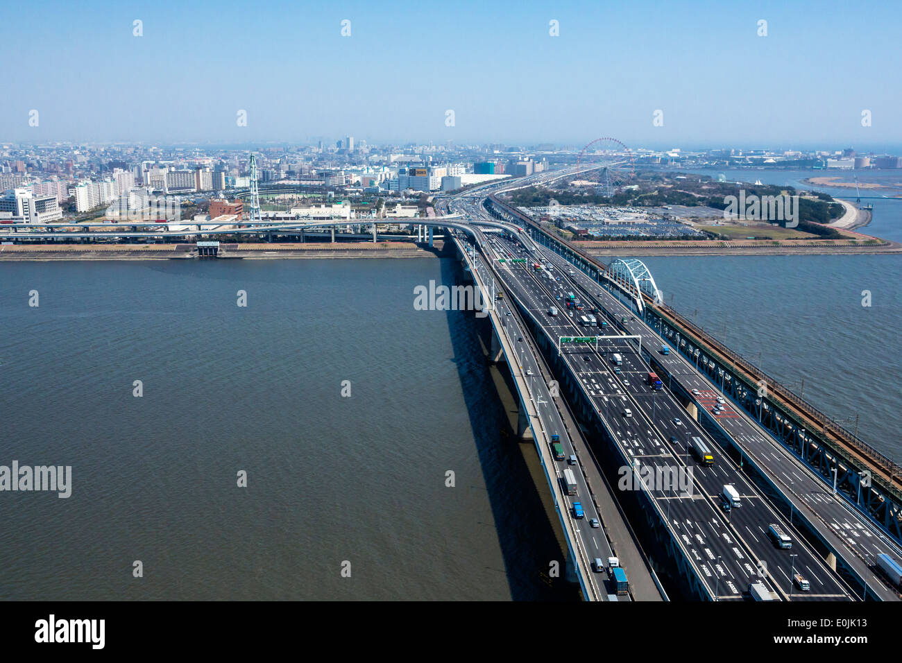 Bridge over river in Tokyo Stock Photo - Alamy