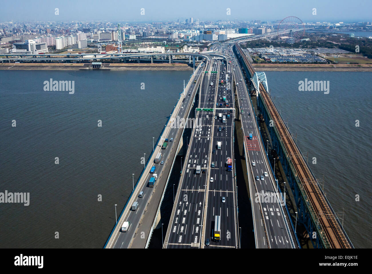 Bridge over river in Tokyo Stock Photo - Alamy