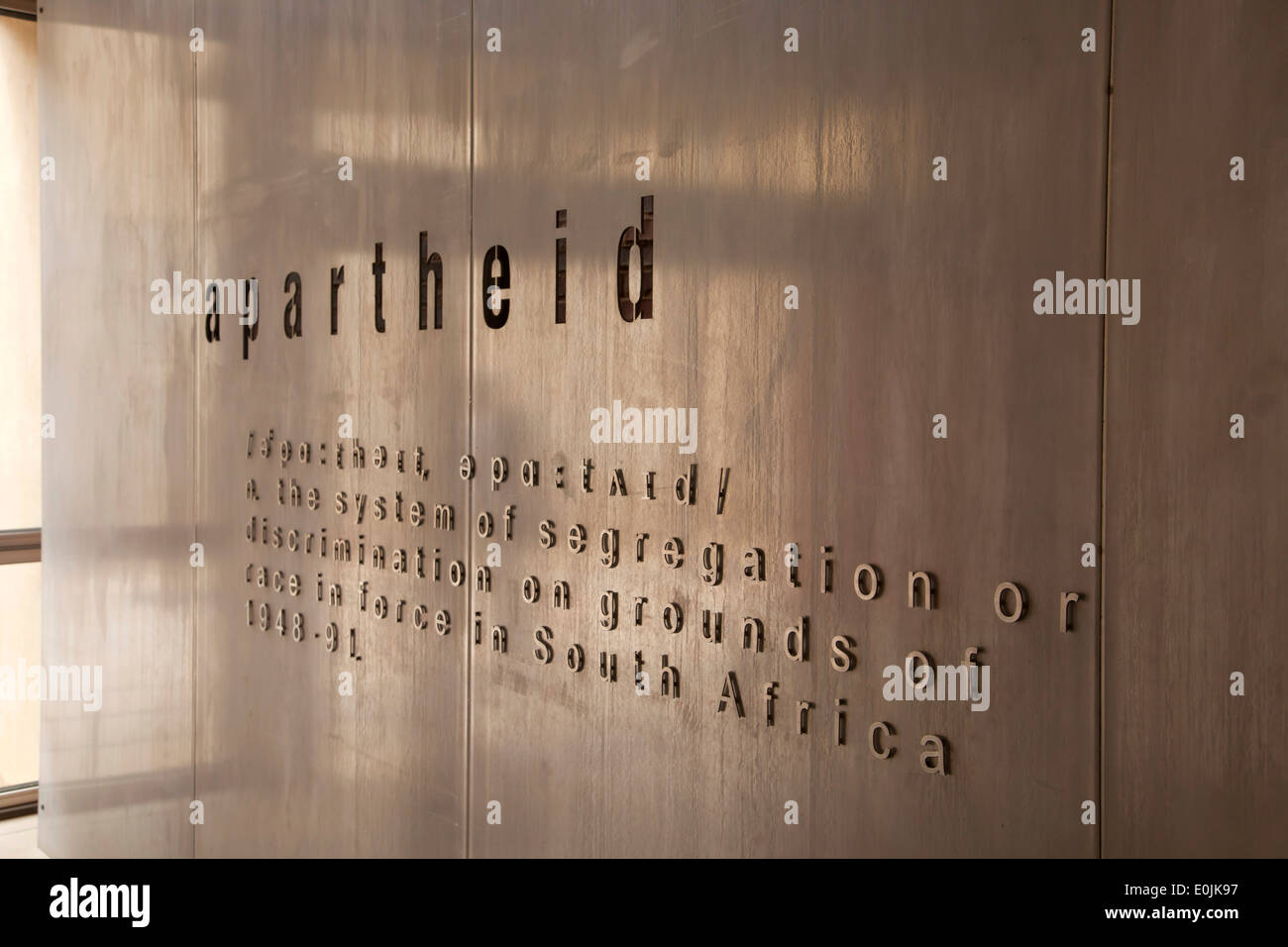 Encyclopedic Apartheid sign, Johannesburg, Gauteng, South Africa ...