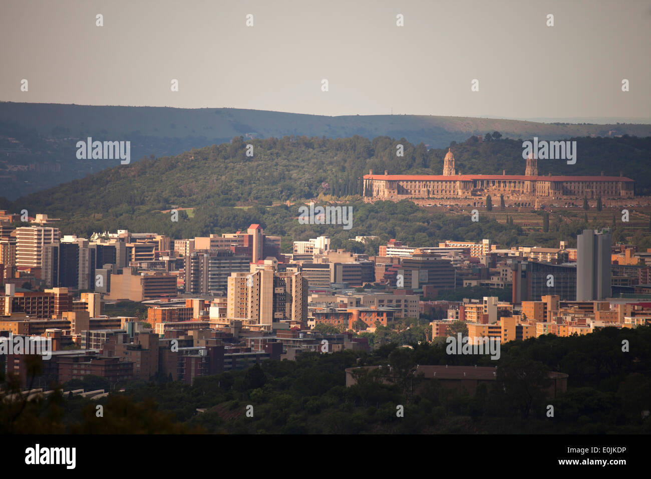 cityscape with Union Buildings in Pretoria, Gauteng, South Africa ...