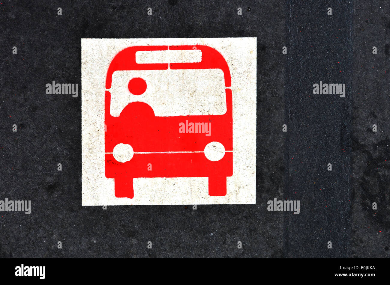 Bus Stop Symbol High Resolution Stock Photography and Images - Alamy
