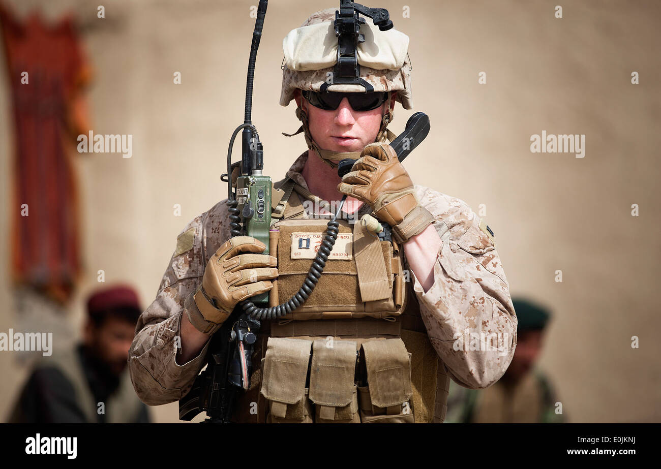 U.S. Marine Capt. Owen Boyce, the commanding officer of Headquarters ...