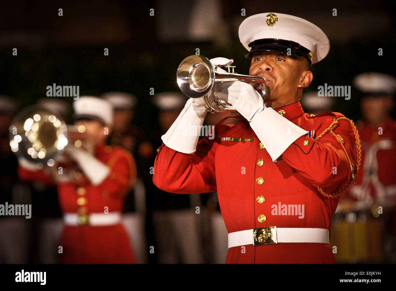 Marine corps drum and bugle corps hi-res stock photography and images ...