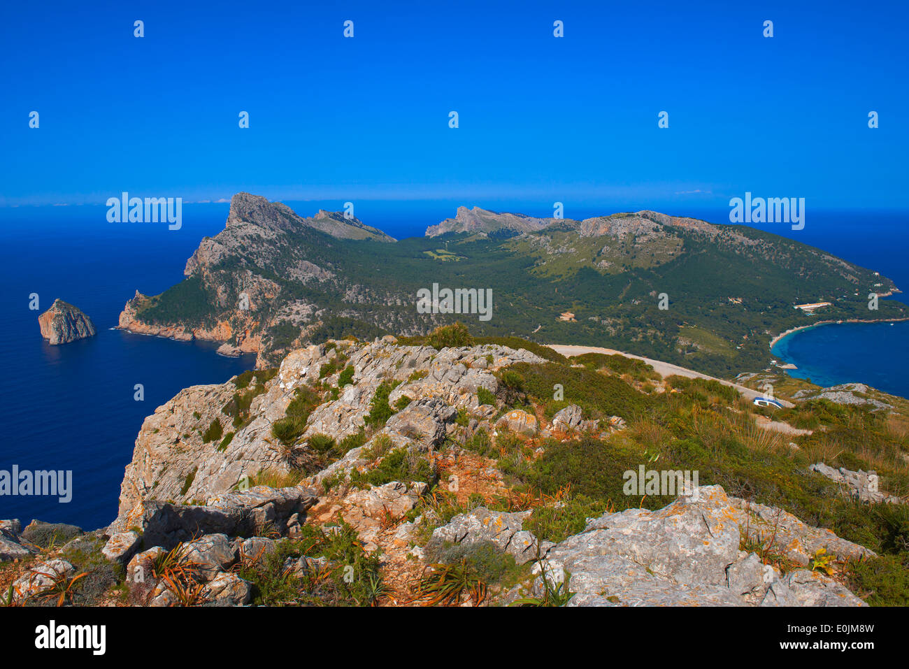 Mallorca, Cabo de Formentor, View point, Formentor Cape, Serra de ...