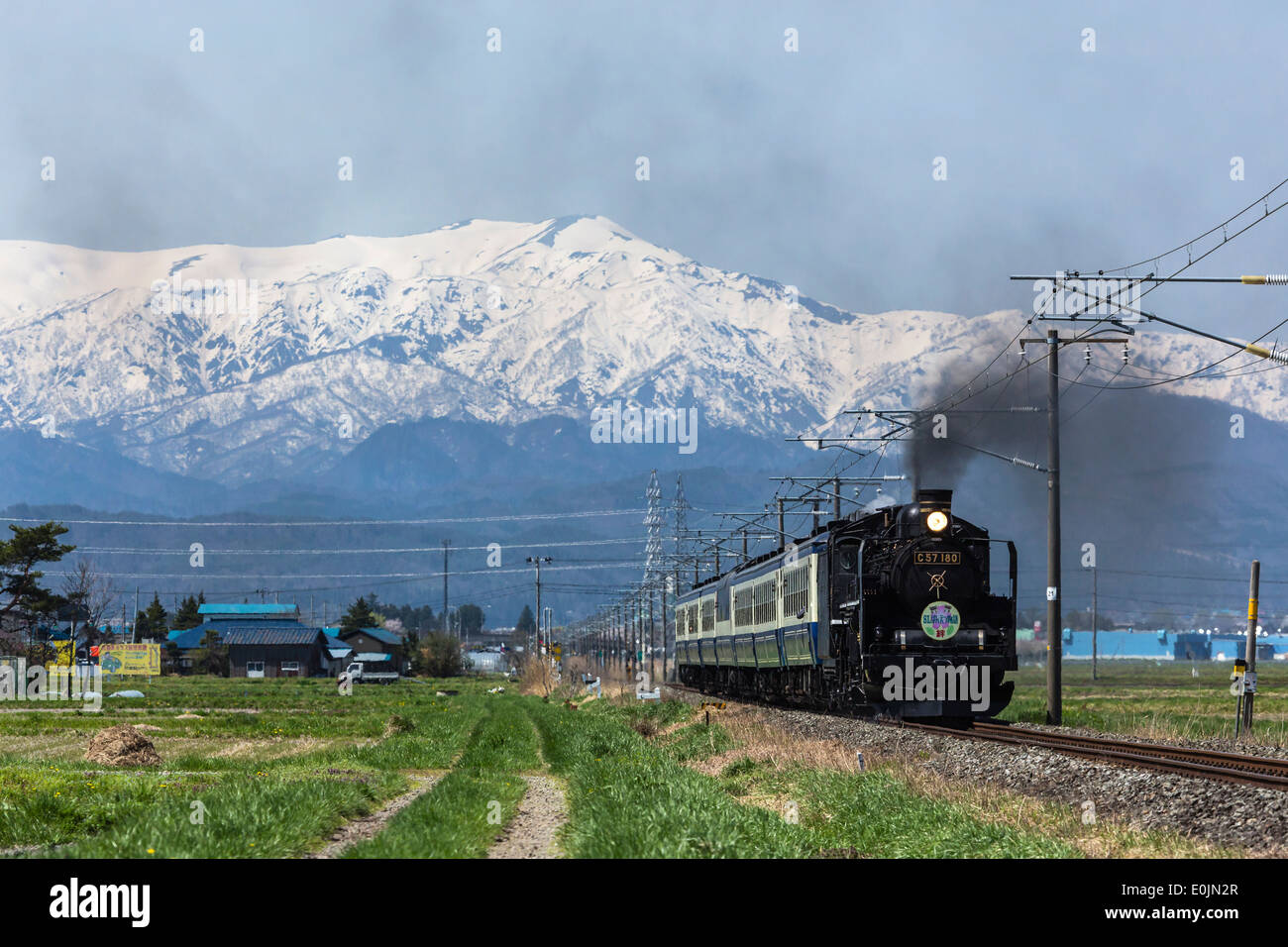Steam locomotive in the snow hi-res stock photography and images - Alamy