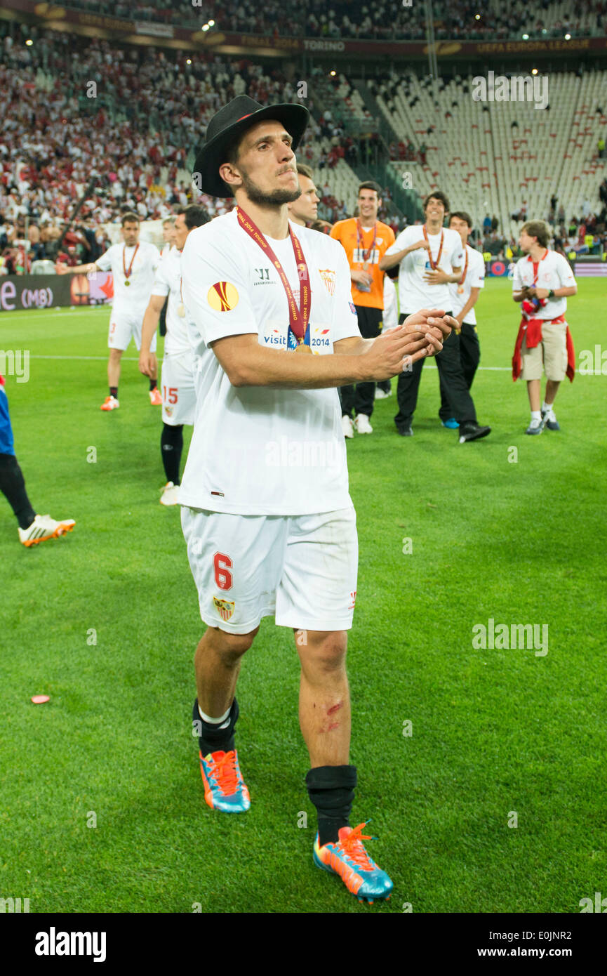Turin, Italy. 14th May, 2014. Daniel Carricco (Sevilla) Football/Soccer ...