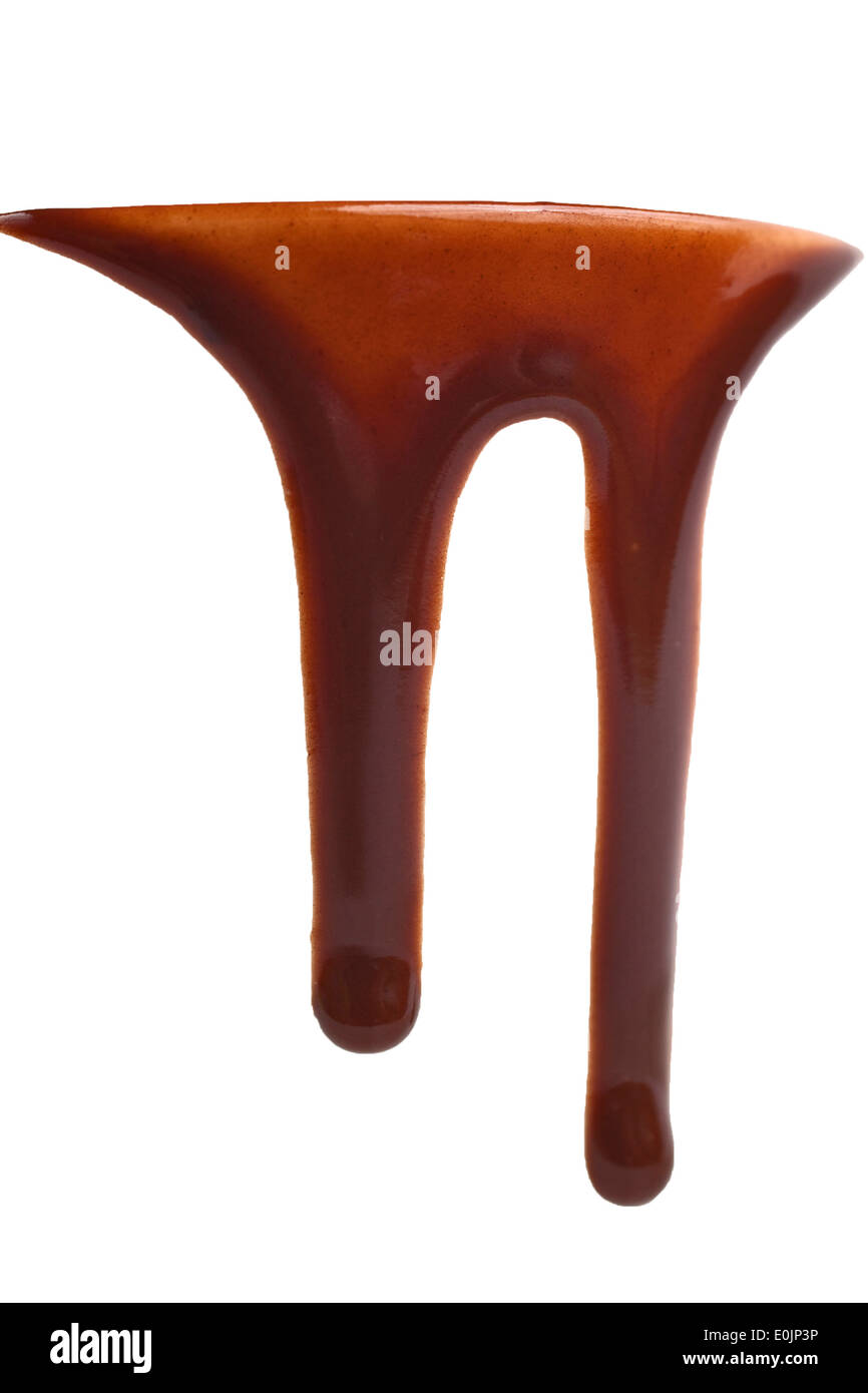 Delicious hot chocolate dripping from the edge of a cup Stock Photo - Alamy