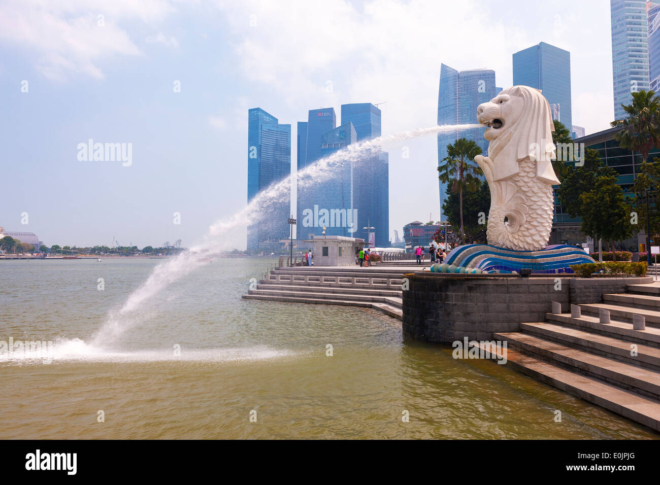 The Merlion Fountain – Singapore Stock Photo - Alamy