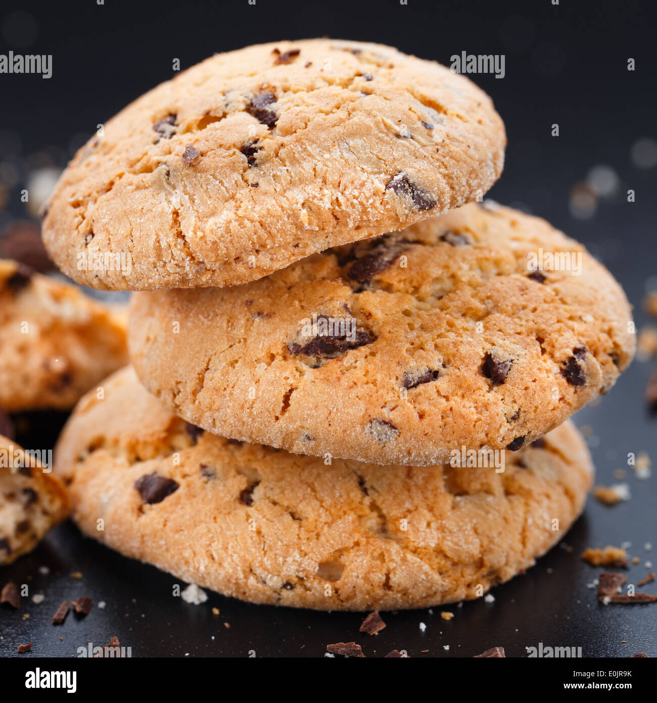 Chocolate chip cookies Stock Photo - Alamy