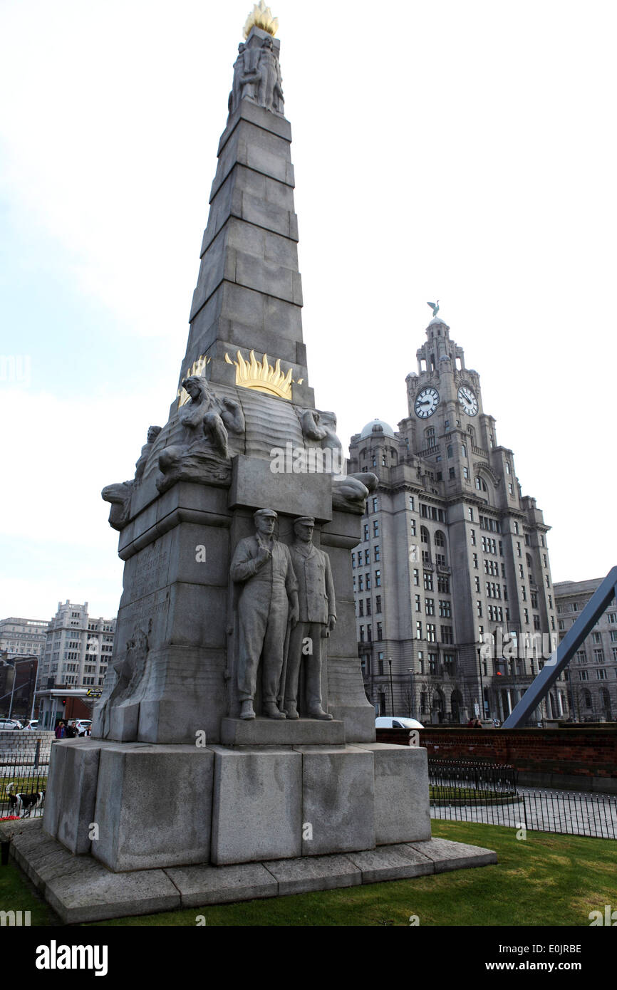 Memorial to the engine room heroes of the titanic hi-res stock ...