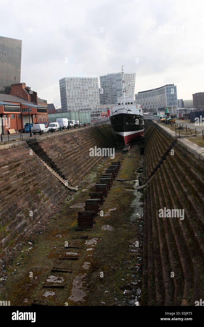The dry dock at Canning Dock in Liverpool, United Kingdom Stock Photo ...